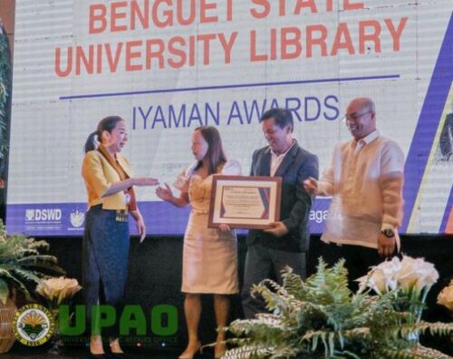 BSU library is Iyaman awards recipient - Benguet State University